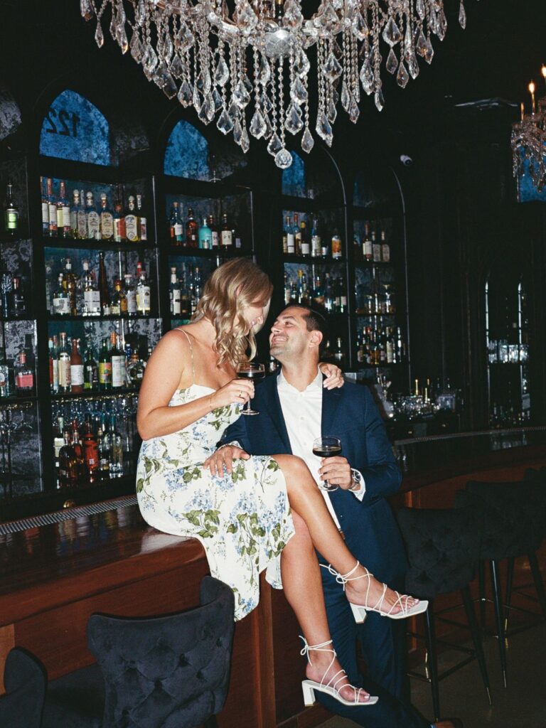 Bar Mischief Engagement | Danielle + Joe - Paige Vaughn Photo