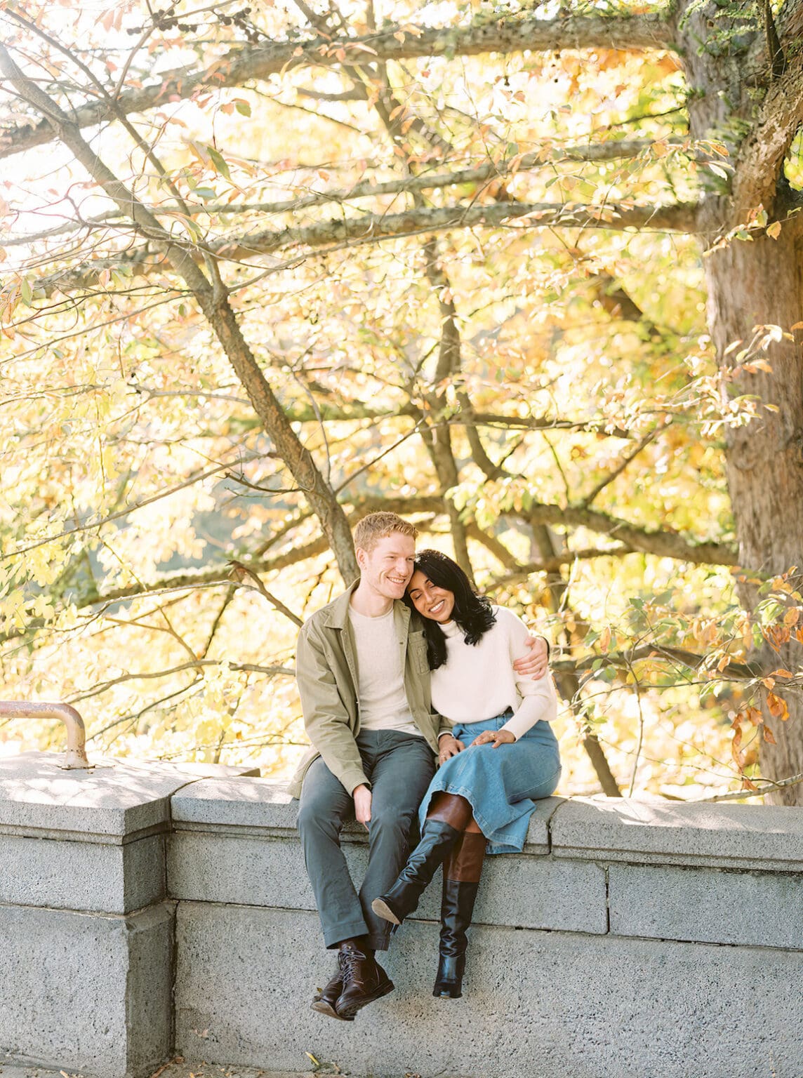 Fall New York Engagement Photos | Rajani + Phil - Paige Vaughn Photo